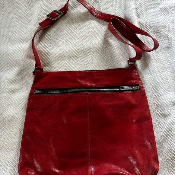 HOBO | Bags | Red Hobo Leather Crossbody Bag | Poshmark